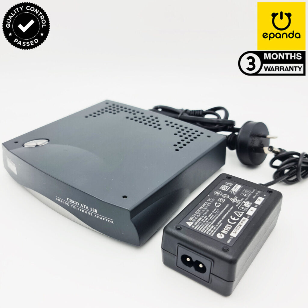 Cisco ATA-188 VoIP IP Analog Telephone Adapter + AU Power Adapter ...