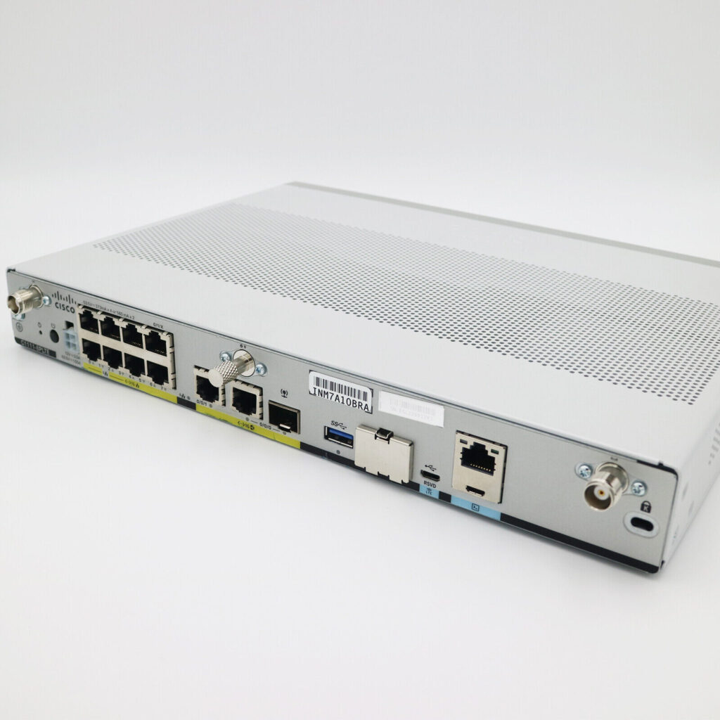 Cisco C1111-8PLTELA ISR 1100, ISR-1100-POE4, 150W-PSU, AntBase ...
